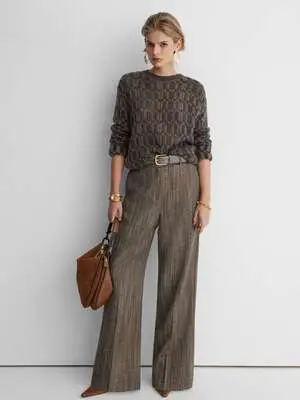 ATELIER Cashmere-silk Geometric Knit Jumper