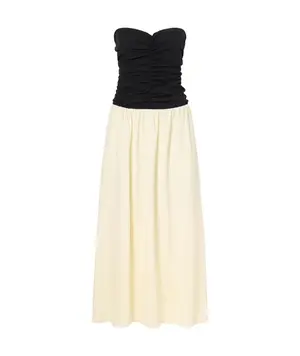 FAITHFULL THE BRAND Faithfull The Brand Gathered-Detail Midi Dress