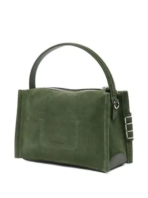 JW Anderson Loafer Small Leather Shoulder Bag - Green