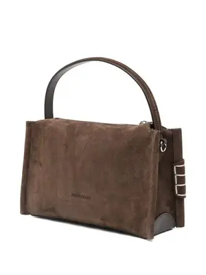JW Anderson Loafer Small Leather Shoulder Bag - Brown