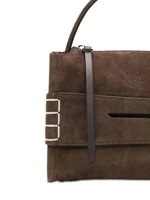 JW Anderson Loafer Small Leather Shoulder Bag - Brown
