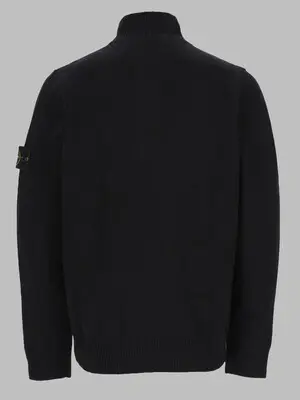 Stone Island Maglia Con Bottoni E Patch Logo