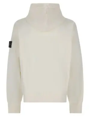 Stone Island Felpa Con Patch Logo
