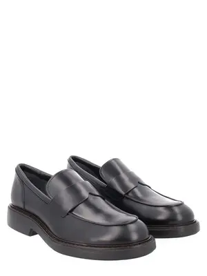 Hogan H704 Leather Loafers - Black