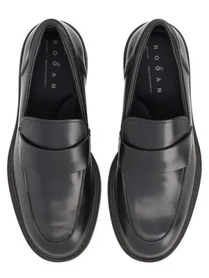 Hogan H704 Leather Loafers