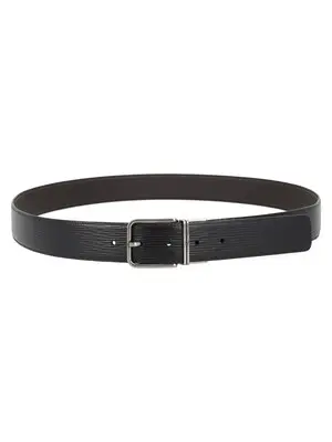 Zegna Leather Belt - Black