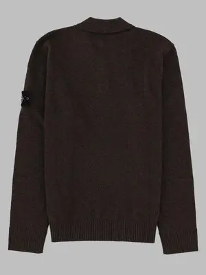 Stone Island Polo In Maglia Con Patch Logo