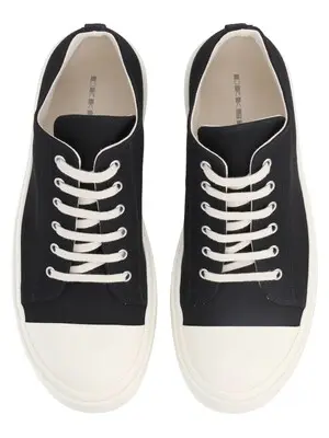 Rick Owens Sneaker Basse In Denim Di Cotone