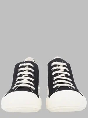 Rick Owens Sneaker Basse In Denim Di Cotone