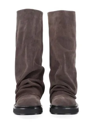 Attico Robin Combat Boots - Brown