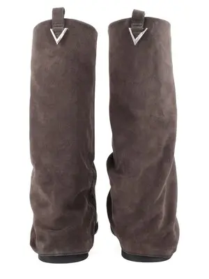 Attico Robin Combat Boots - Brown