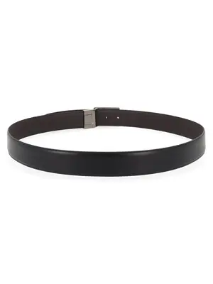 Zegna Z" Monogram Reversible Leather Belt