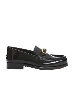 SERGIO ROSSI Round-toe Logo Loafers