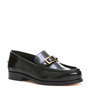 SERGIO ROSSI Round-toe Logo Loafers