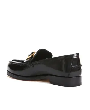 SERGIO ROSSI Round-toe Logo Loafers