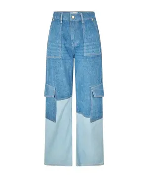 GANNI Ganni Wide-Leg Cargo Jeans