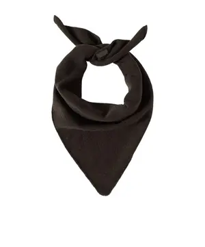 Brunello Cucinelli Cashmere Foulard With Monili Coffee