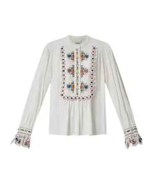 Isabel Marant Étoile Monique Embroidered Blouse - White