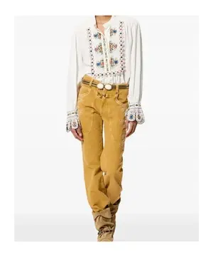 Isabel Marant Étoile Monique Embroidered Blouse - White