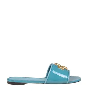 Tory Burch Eleanor Logo Plaque Slide Sandals