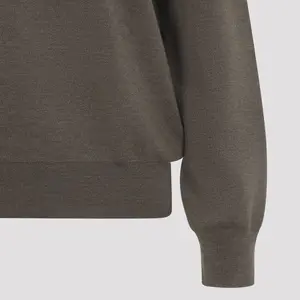 Phoebe Philo Long-sleeved Zip-up Polo Shirt - Brown