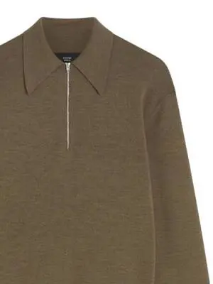 Phoebe Philo Long-sleeved Zip-up Polo Shirt