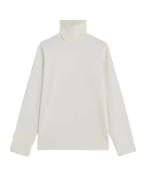 Phoebe Philo Relaxed Long Sleeve Cotton Jersey Top - Cream