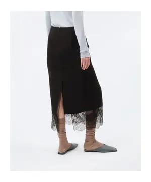 Carven Sheer Lingerie Skirt