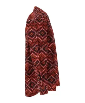 Dries Van Noten Knit-pattern Corduroy Shirt
