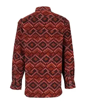 Dries Van Noten Knit-pattern Corduroy Shirt