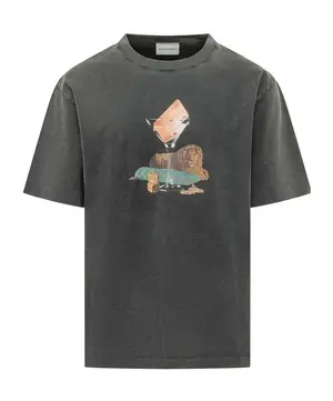Drole De Monsieur Drôle De Glass Lion Print T-shirt