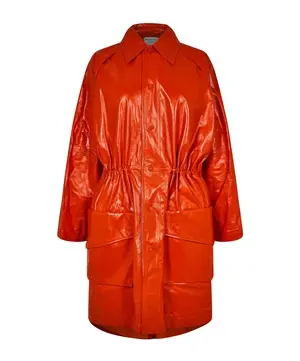 Bottega Veneta Shinyfinish Leather Parka