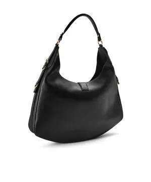 GANNI Large Shoulder Bag With Gold Tone Clasp