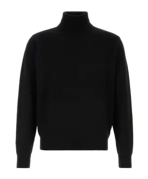 ENTIRE STUDIOS High-neck Knit Sweater - Black