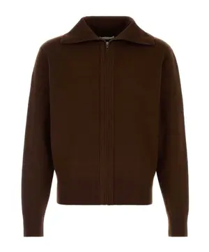 ENTIRE STUDIOS Zip-up Knit Cardigan - Brown
