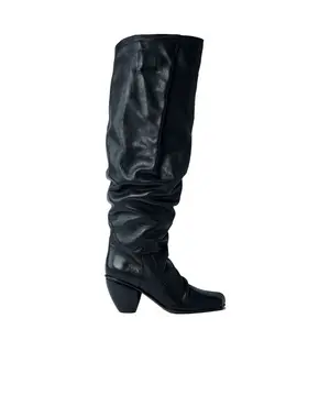 VIVIENNE WESTWOOD River Square-toe Knee-high Boots - Black