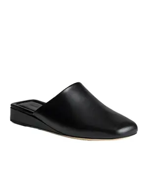 Phoebe Philo Square Toe Mules - Black