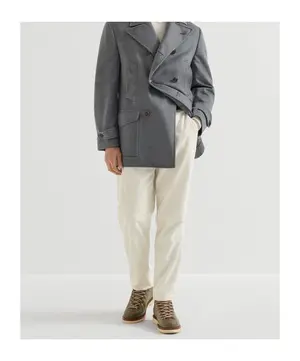 Brunello Cucinelli Lace-up Paneled Leather And Wool Boots - Olive
