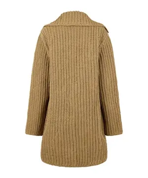 Bottega Veneta Crochetknit Midlength Coat