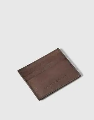 Brunello Cucinelli Suede Card Case