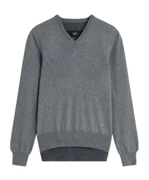 Phoebe Philo Wool V-neck Sweater - Light Gray