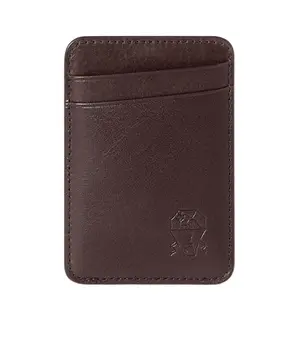 Brunello Cucinelli Grained Leather Magnetic Card Holder