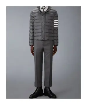 Thom Browne Four-bar Stripe Detail Down Jacket