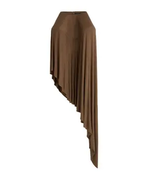 Phoebe Philo Sculptural Drape Skirt - Toffee