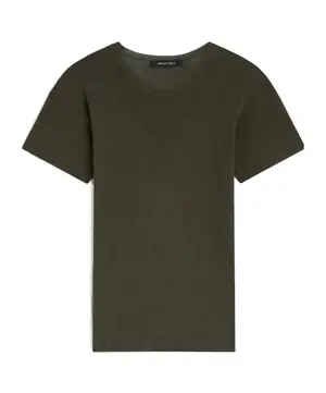 Phoebe Philo Crew Neck Ribbed T-shirt - Black