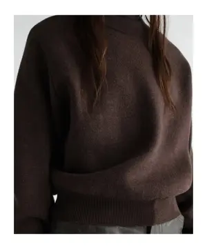 LEMAIRE Short Sweater In Felted Merino Wool