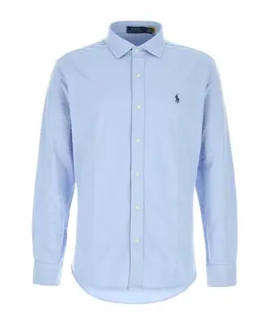 Polo Ralph Lauren Logo-embroidered Long-sleeve Shirt - Blue