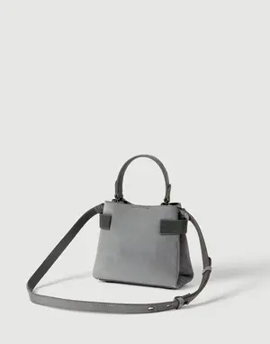 Brunello Cucinelli Essence Small Top-handle Bag In Suede With Precious Bands