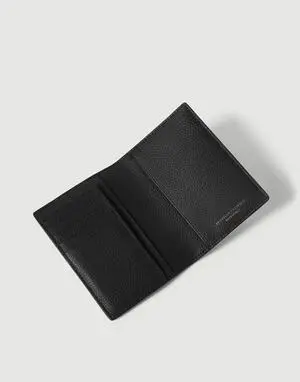 Brunello Cucinelli Grained Calfskin Passport Holder