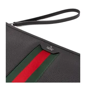 Gucci Web Striped Briefcase